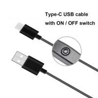 China 1m 5V 3A USB Type C Cable with ON OFF Switch for Raspberry Pi for sale