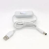 China 1m 5V USB to DC 5.5x2.1mm Power Charger Extension Cable with ON OFF Switch for LED for sale
