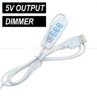 China 5V Output Stepless Dimming ON OFF Switch USB Dimmer Cable for LED Light Strip Lamp for sale