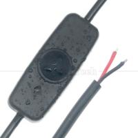 China Custom Waterproof Push Button Switch 12V 24V DC Power On Off Cable for Lamp Motorcycle for sale