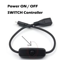 China Male to Female Micro USB Extension Charging Cable with On Off Switch 0.3m 2.4A for sale