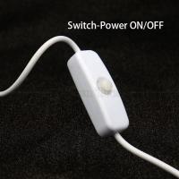 China 5V USB to Open Tinned Wires ON OFF Switch Power Extension Cable 1m for LED Strip Light for sale