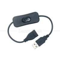 China USB Power ON OFF Switch Extension Cable Male to Female 5V 2A for LED Strip Lamp 1m for sale