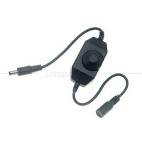China DC 12V 24V Male to Female Power ON OFF Switch Controller LED Dimmer 6A for Strip Light for sale