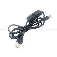 China 5V USB A Male to Type C USB Switch Power ON OFF Cable for Raspberry Pi LED Strip for sale