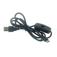China 5V USB A Male to Type C USB Switch Power ON OFF Cable for Raspberry Pi LED Strip for sale