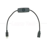 China USB Type C Male to Female On Off Switch Extension Cable 0.3m 5V 2A for Raspberry Pi Lamp Fan for sale