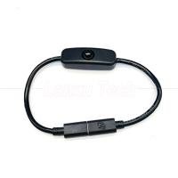 China USB Type C Male to Female On Off Switch Extension Cable 0.3m 5V 2A for Raspberry Pi Lamp Fan for sale
