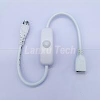 China USB Micro B Male to Female Extension on off Push Button 501 Switch Cable for sale