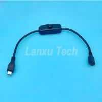 China USB Micro B Male to Female Extension on off Push Button 501 Switch Cable for sale
