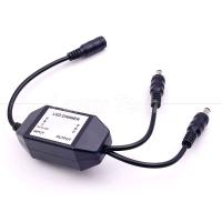 China 12V 24W DC Power On Off Rotation Switch Controller LED Dimmer 1 Female to 2 Male Splitter for Lamp for sale