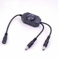 China 12V 24W DC Power On Off Rotation Switch Controller LED Dimmer 1 Female to 2 Male Splitter for Lamp for sale