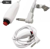 China Custom 6.35mm Single Button Nurse Call Cable with Clip for Nurse Station System for sale