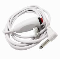China Custom 6.35mm Single Button Nurse Call Cable with Clip for Nurse Station System for sale