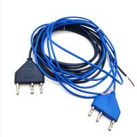 China Custom High Frequency 3 Pin Plug Disposable ESU Pencil Cable 3m Electrosurgical Wire for sale