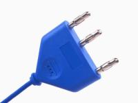 China Custom High Frequency 3 Pin Plug Disposable ESU Pencil Cable 3m Electrosurgical Wire for sale