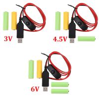 China USB Battery Eliminator 3V 4.5V 6V Replace AA AAA Battery Power Cable for LED Light Electronic Toys for sale