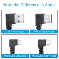 China 90 Degree L-Shape Micro USB Cable 15cm with 2A Fast Charging and Data Transfer Capability for sale