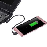 China 90 Degree L-Shape Micro USB Cable 15cm with 2A Fast Charging and Data Transfer Capability for sale