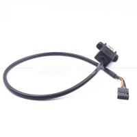 China Dual USB 2.0 Type A Panel Mount Cable with 9-Pin Dupont Header - 0.3m Length, CE RoHS Certified for sale
