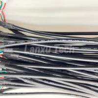 China USB 2.0 Panel Mount Cable Type A to JST XH 4-Pin 0.3m with Screw Locking for Industrial Applications for sale