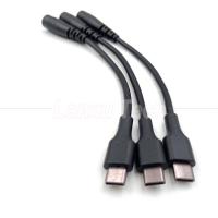China 5V USB Type C to DC 5.5x2.1mm Power Extension Cable 3A for LED Lamp Fan for sale