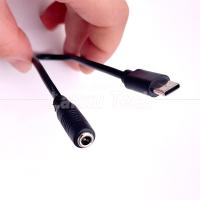 China 5V USB Type C to DC 3.5x1.35mm 5.5x2.1mm Power Charging Extension Cable for LED Lamp Fan for sale