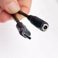 China 5V USB Type C to DC 3.5x1.35mm 5.5x2.1mm Power Charging Extension Cable for LED Lamp Fan for sale