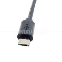 China Micro USB Male to DC 3.5x1.35mm Female Power Extension Cable 15cm 22AWG for LED Strips Fans for sale