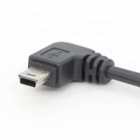 China Screw Locking 90 Degree Right Angle Mini USB Panel Mount Extension Cable 0.2m-5m Lengths CE RoHS Certified for sale
