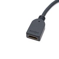 China Mini HDMI Male to HDMI Female Waterproof Extension Cable 1m 2m for Car Boat Truck Motorcycle for sale