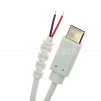 China Custom USB Type C Male Female to Bare Wire Pigtail End Charger Cable 1m for sale