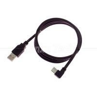 China 90 Degree Right Angle Fast Charging 2A USB 2.0 to Type C Data Charger Extension Cable for sale