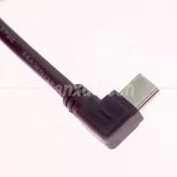 China 90 Degree Right Angle Fast Charging 2A USB 2.0 to Type C Data Charger Extension Cable for sale