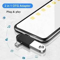 China 2 in 1 USB3.0 to Micro B Type C USB Converter OTG Adapter for Android Phone U Disk Mouse for sale