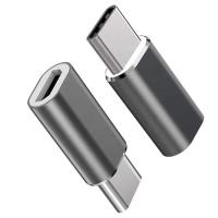 China Metal Shell Micro USB Female to USB C Male OTG Converter Adapter 480Mbps for sale