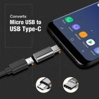 China Metal Shell Micro USB Female to USB C Male OTG Converter Adapter 480Mbps for sale