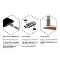 China Metal Shell Micro USB Female to USB C Male OTG Converter Adapter 480Mbps for sale