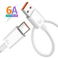 China 6A Super Fast Charging Type C USB Cable with 1m/2m/3m Length Options for Mobile Phones for sale