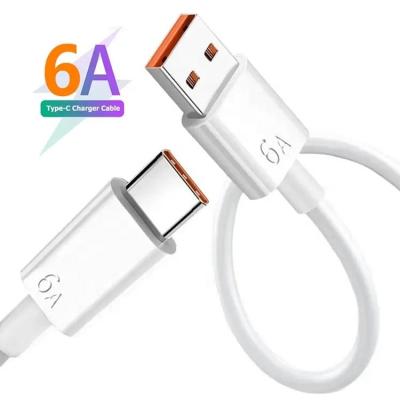 China 6A Super Fast Charging Type C USB Cable with 1m/2m/3m Length Options for Mobile Phones for sale
