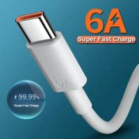 China 6A Super Fast Charging Type C USB Cable with 1m/2m/3m Length Options for Mobile Phones for sale