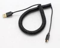 China Custom 1M 2M 3M Fast Charging Spring  Coiled Spiral USB Type C Cable for sale