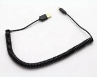 China Custom 1M 2M 3M Fast Charging Spring  Coiled Spiral USB Type C Cable for sale