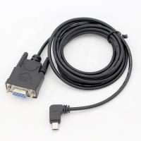 China CUSTOM 90 Degree Right Angle Mini B USB to Female DB9 RS232 Serial Cable for sale