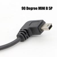 China CUSTOM 90 Degree Right Angle Mini B USB to Female DB9 RS232 Serial Cable for sale