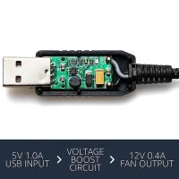 China 12V USB to 3 Pin 4 Pin PWM PC Fan ON OFF Switch Power Adapter Cable 0.34m for sale