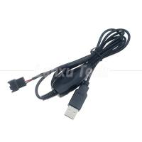 China USB 5V to 12V Step Up Boost Fan Speed Controller Power Adapter Cable 1m for 3 Pin 4 Pin PC Cooling Fan for sale