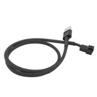 China Braided USB to 3 Pin 4 Pin Molex Female PWM 5V Fan Power Supply Adapter Cable 0.3m for sale