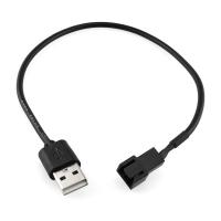 China USB to 3 Pin 4 Pin Molex Female PWM 5V Computer Cooling Fan Power Supply Adapter Cable 0.3m for sale