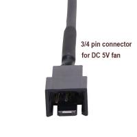 China USB to 3 Pin 4 Pin Molex Female PWM 5V Computer Cooling Fan Power Supply Adapter Cable 0.3m for sale